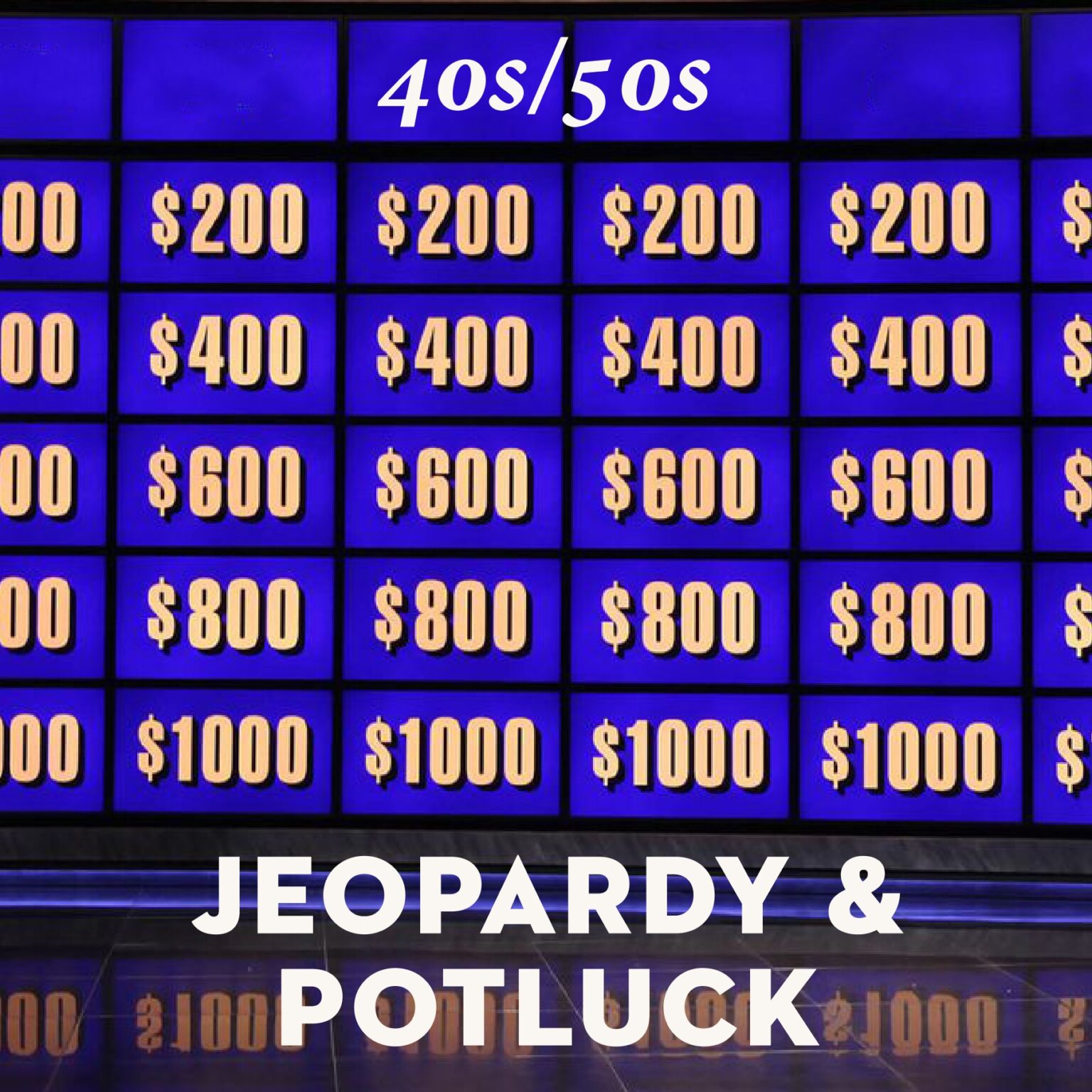 Jeopardy and Potluck in Bloedel Hall - Saint Mark's Episcopal Cathedral
